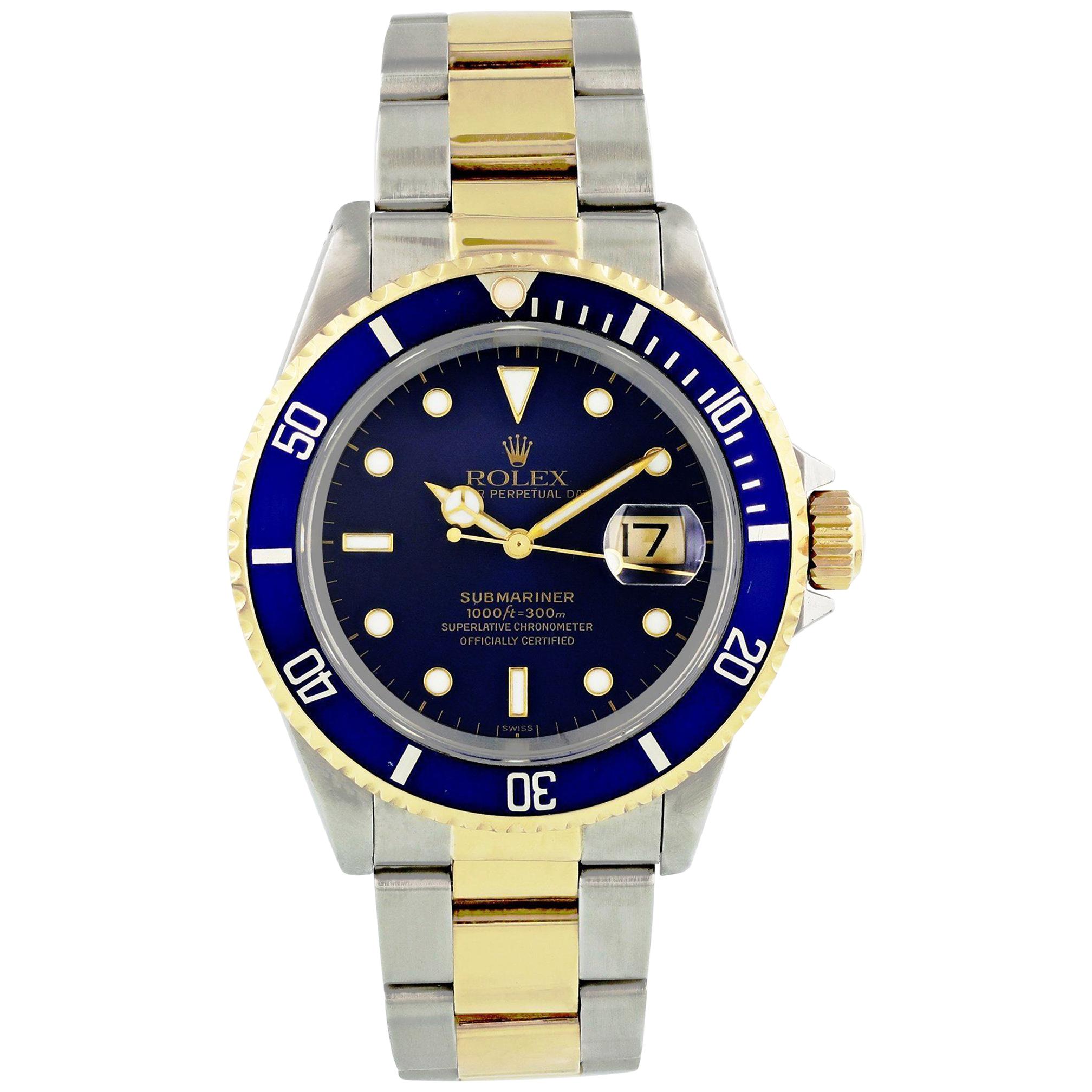 Rolex Submariner 16613 Men's Watch For Sale at 1stDibs