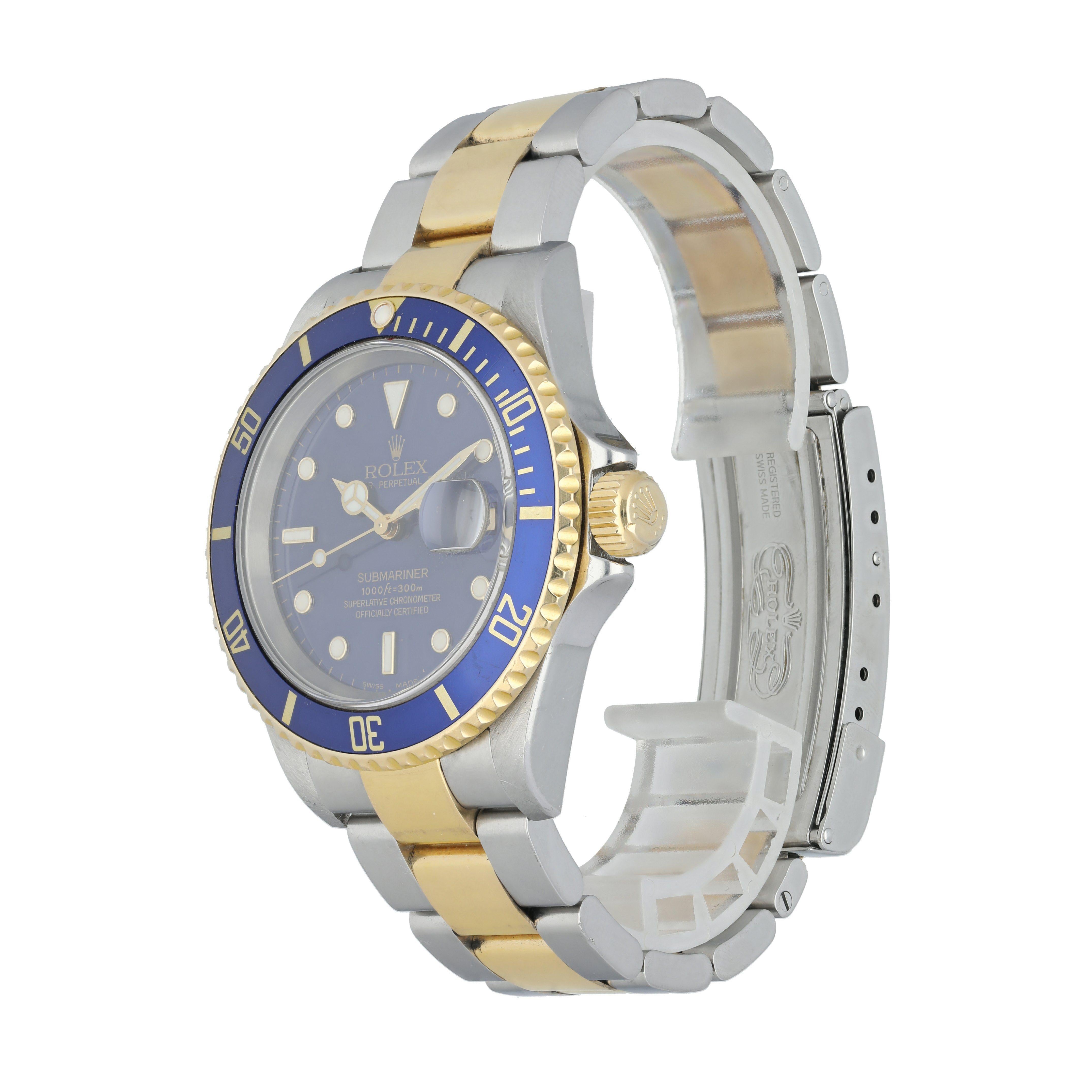 Rolex Submariner 16613T Men's Watch Box Papers For Sale at 1stDibs
