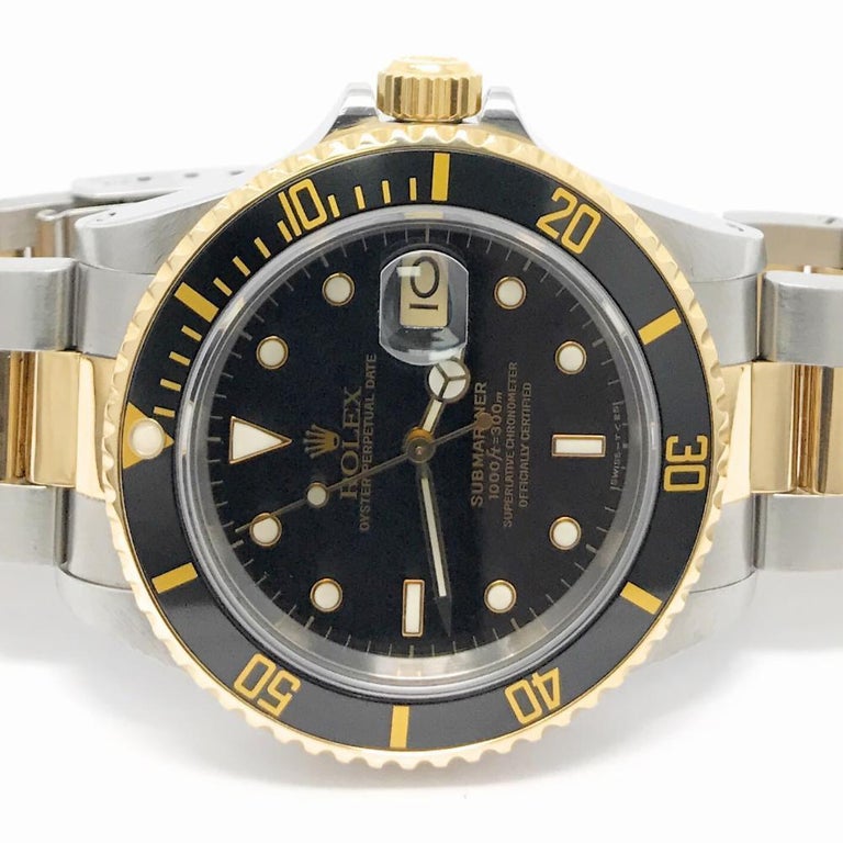 Rolex Submariner 16803 With 7.7 in. Band and Black Dial For Sale at ...