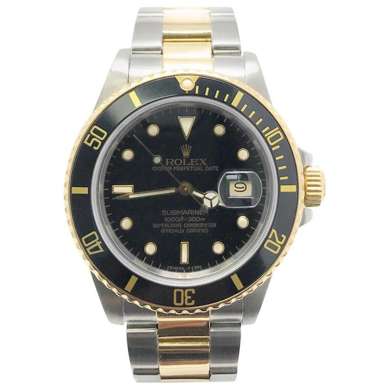 Rolex Submariner 16803 With 7.7 in. Band and Black Dial For Sale at 1stDibs
