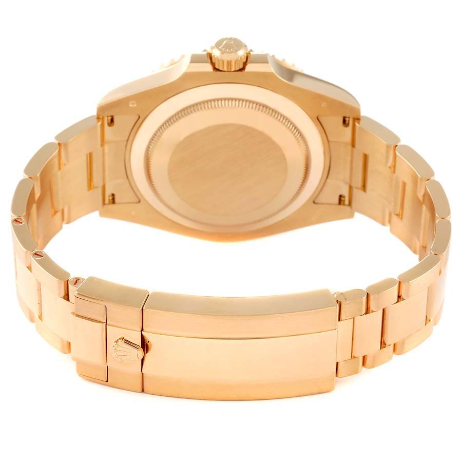 Rolex Submariner 18k Yellow Gold Blue Dial Bezel Mens Watch 126618 Box ...