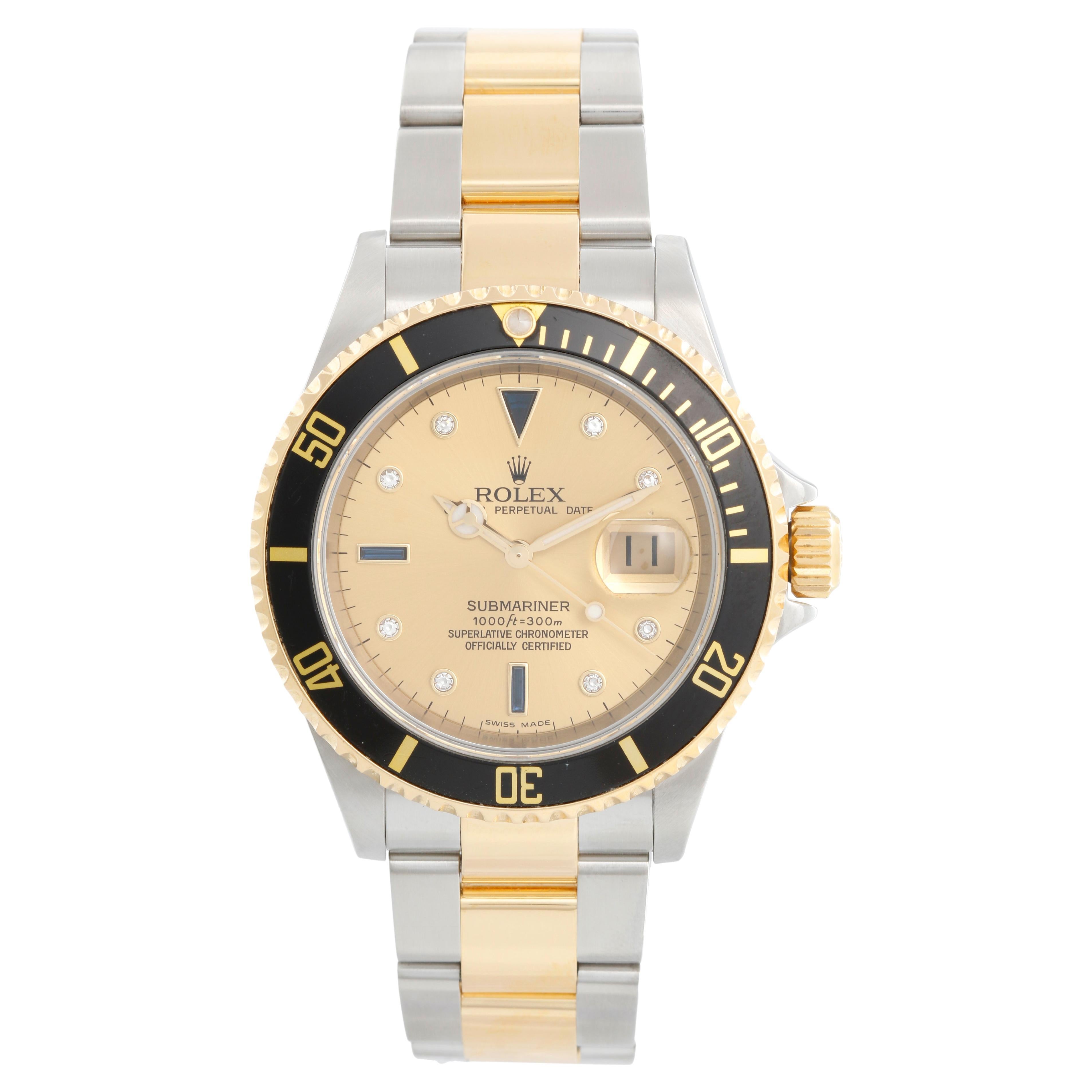1999 Rolex Submariner Steel and Yellow Gold 16613LB Wristwatch at ...