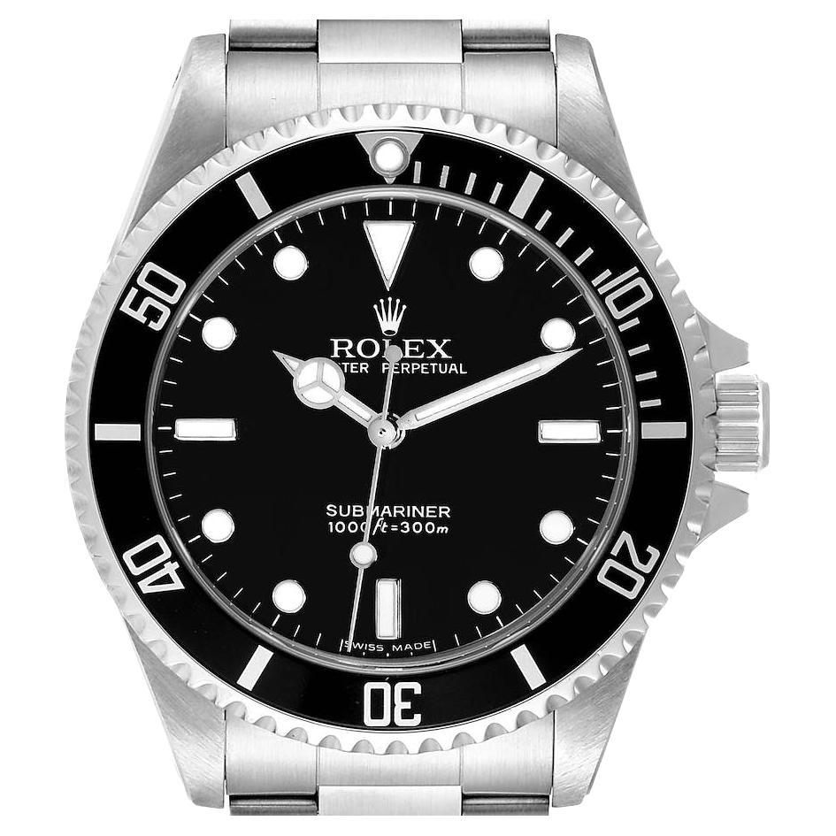 Rolex Submariner Non-Date 2 Liner Steel Steel Mens Watch 14060 For Sale ...