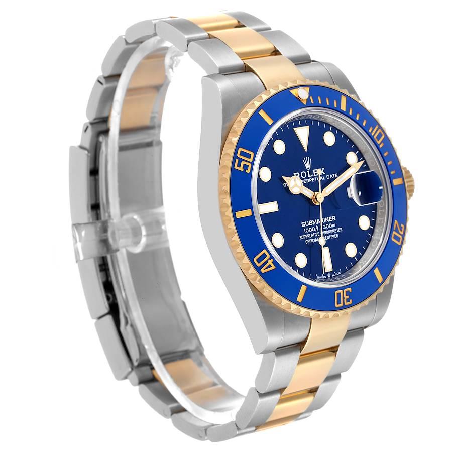 Rolex Submariner 41 Steel Yellow Gold Blue Dial Mens Watch 126613 ...