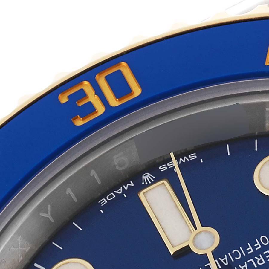 Rolex Submariner Steel Yellow Gold Blue Dial Mens Watch 126613 Unworn ...