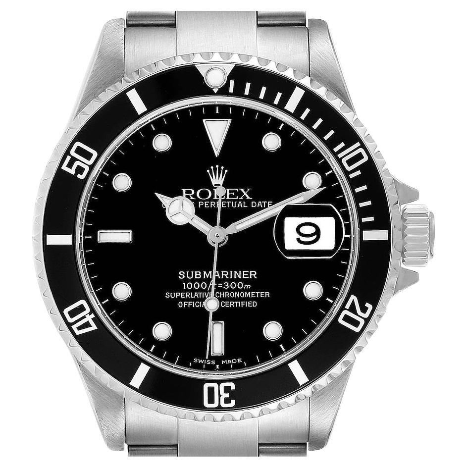 Rolex Submariner 16610 Men's Watch Box and Papers at 1stDibs