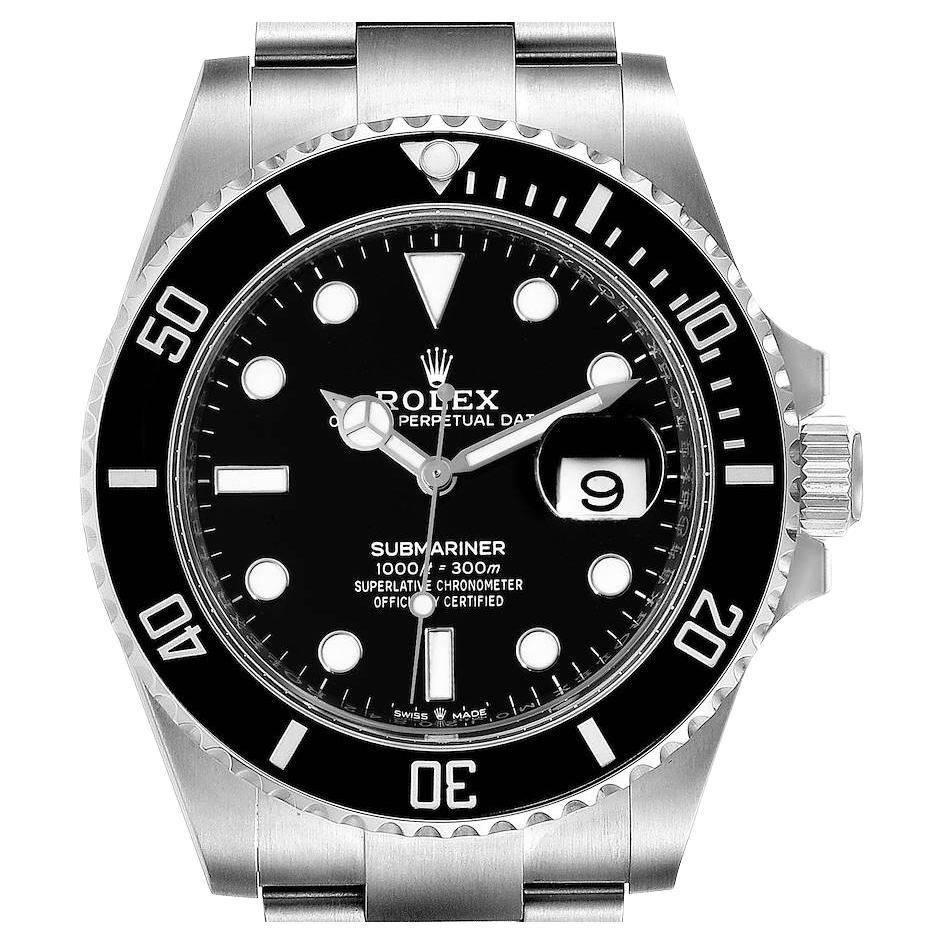 Rolex Submariner 40 Cerachrom Bezel Black Dial Watch 116610 Unworn For ...
