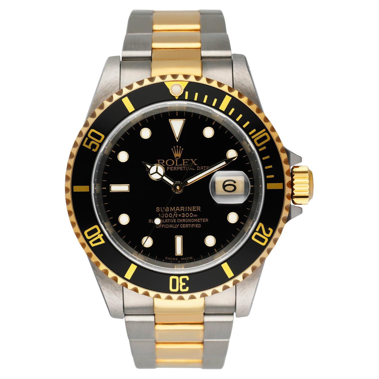 Rolex Submariner 16613 Serti Dial Men Watch For Sale at 1stDibs | rolex ...