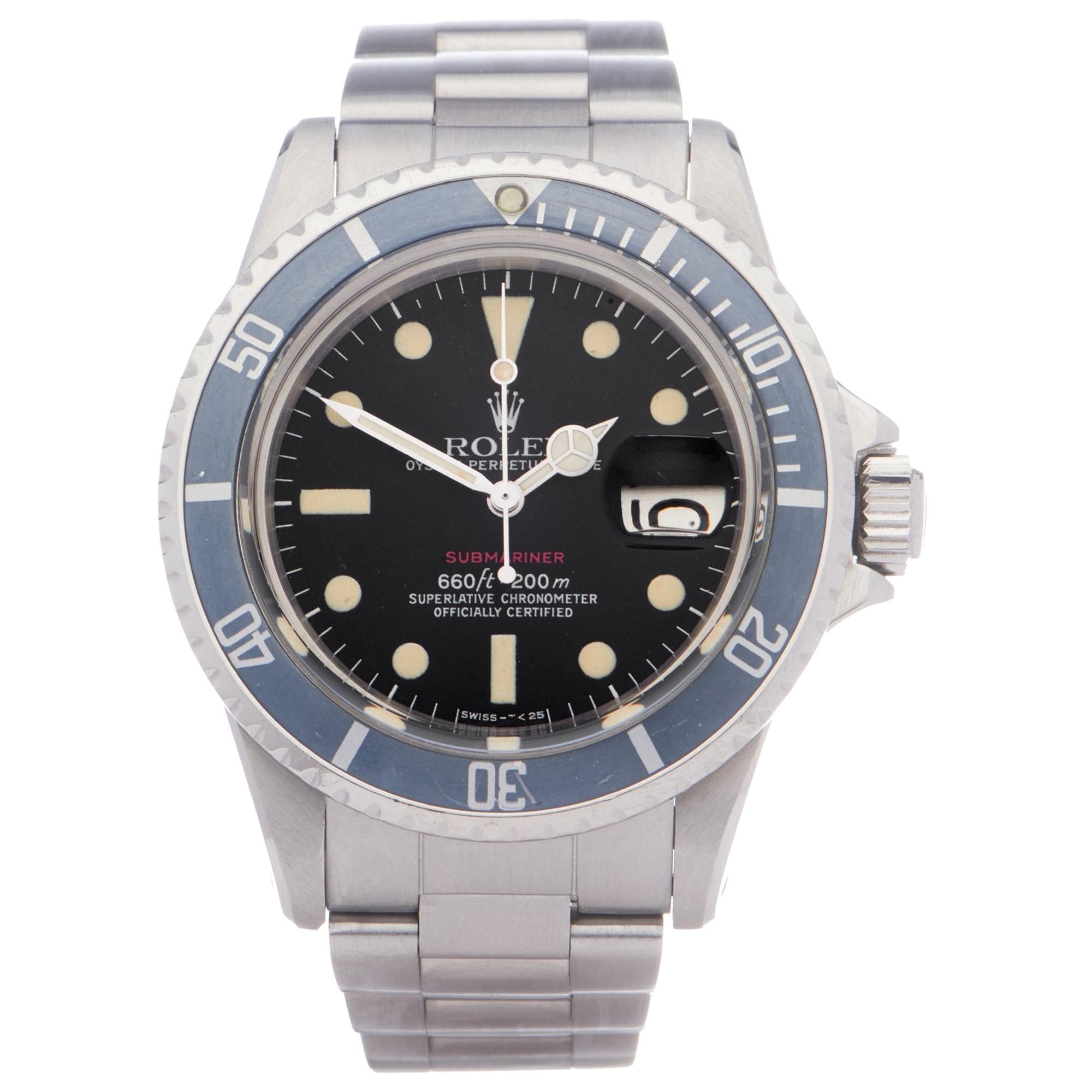 Very Collectible Vintage Rolex Red Submariner, 1680 at 1stDibs