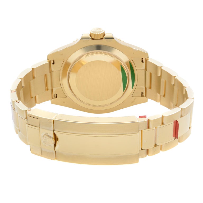 Rolex Submariner Date 18K Yellow Gold Ceramic Black Dial Watch 126618LN ...