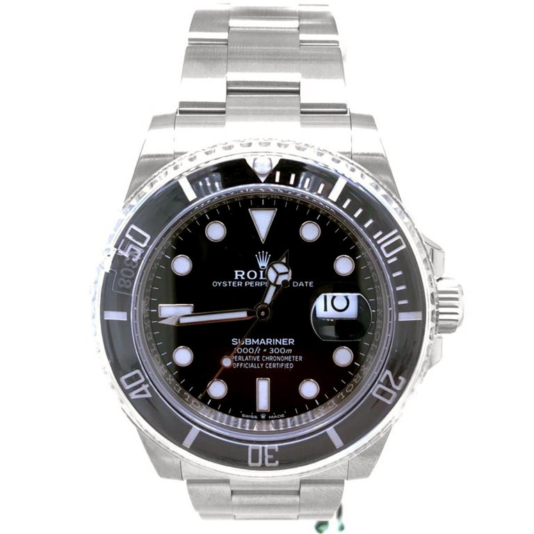 Rolex Submariner Date 41 Black Dial Oyster Stainless Steel Bracelet ...