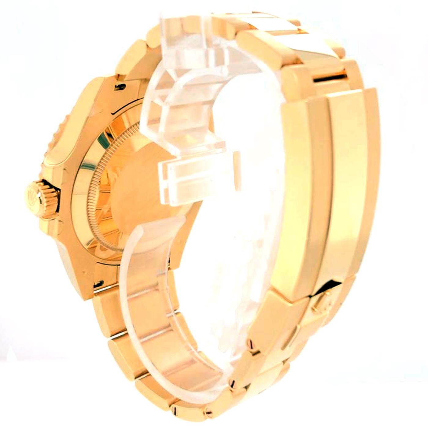 Rolex Submariner Date Yellow Gold Black Dial Men's Oyster Watch ...