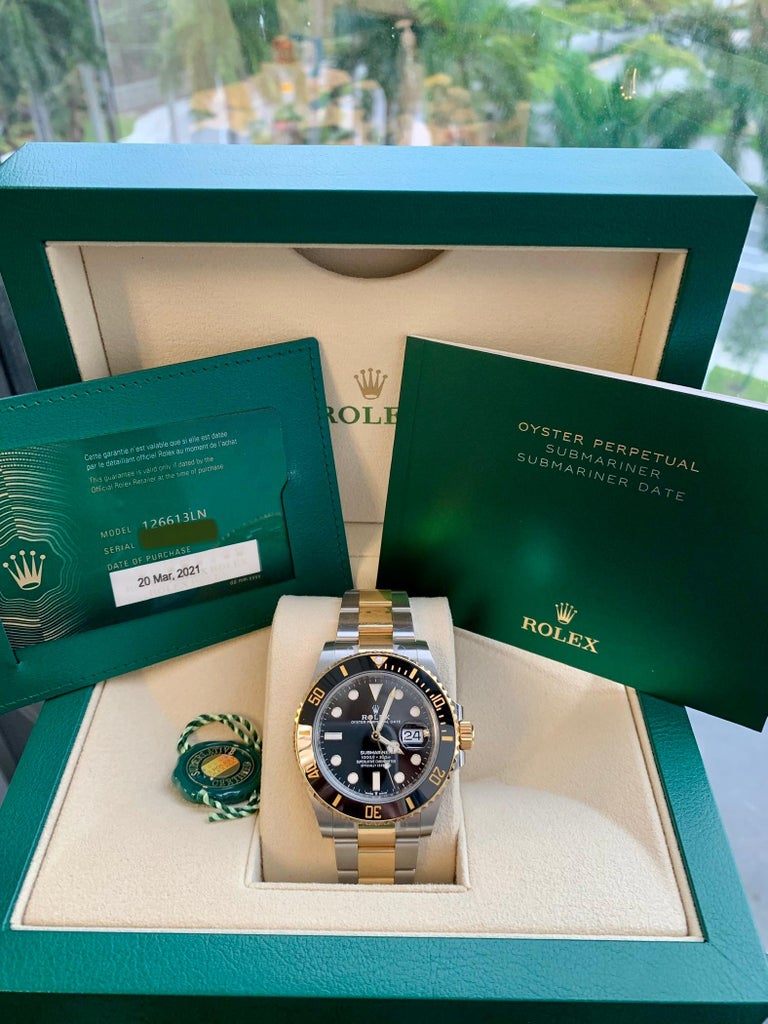 Rolex Submariner Date Black Dial 126613LN For Sale at 1stDibs