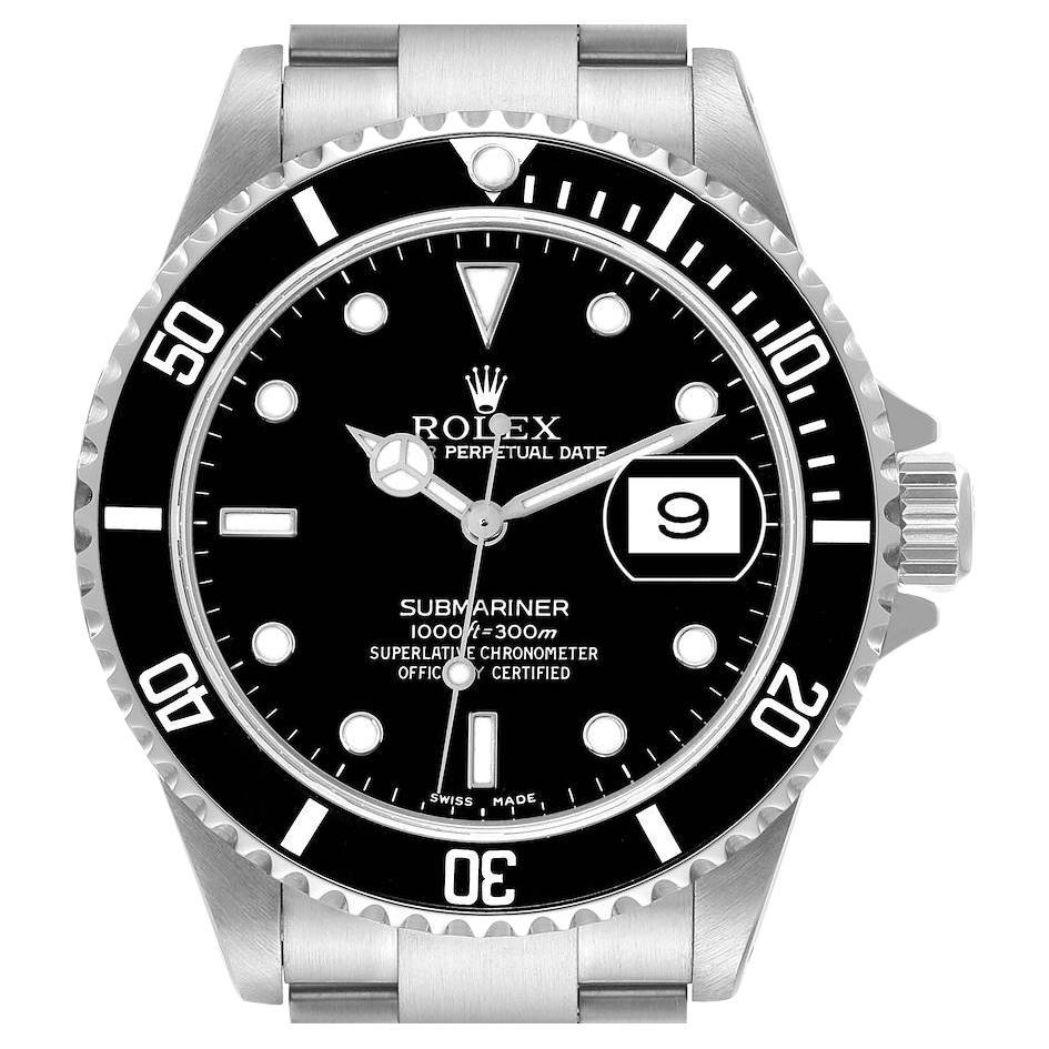 Rolex Submariner 16610 Men's Watch Box and Papers For Sale at 1stDibs