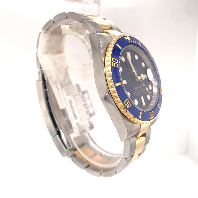 Rolex Submariner Date Blue Dial Model 116613LB For Sale at 1stDibs