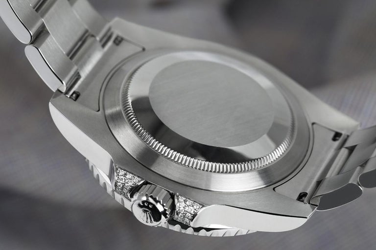 Rolex Submariner Date Custom Diamond Stainless Steel with Sapphire ...