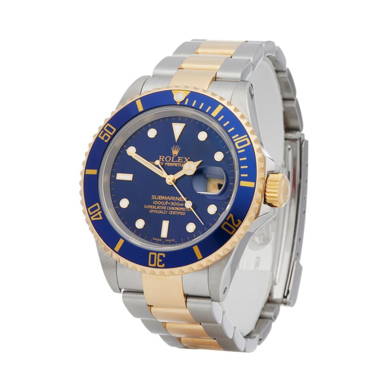 Rolex Submariner Date Stainless Steel and Yellow Gold 11613LB at ...