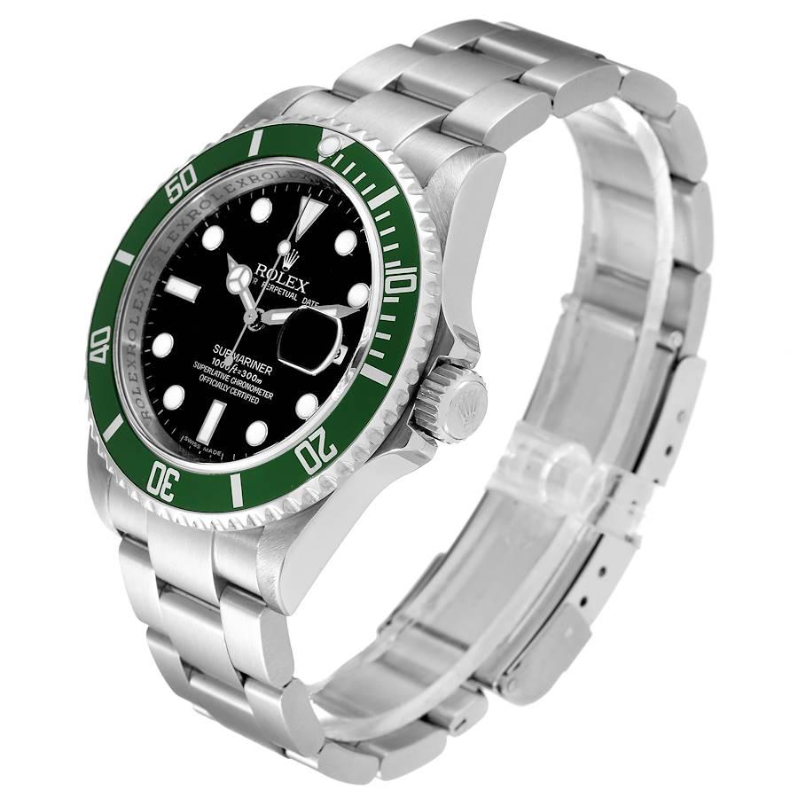 Rolex Submariner Green 50th Anniversary Steel Mens Watch 16610LV at ...