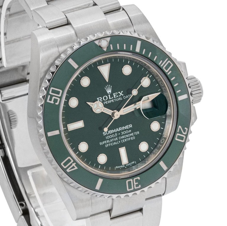 Rolex Submariner Hulk 116610LV Watch For Sale at 1stDibs