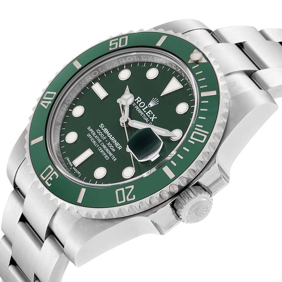 Rolex Submariner Hulk Green Dial Bezel Men's Watch 116610LV Box Card ...