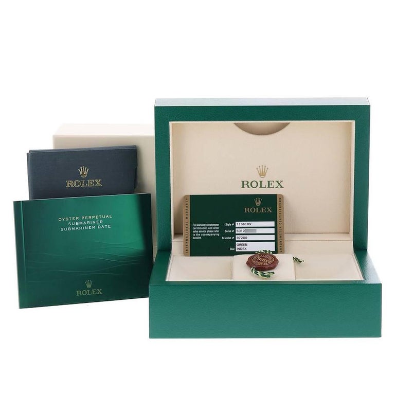 Rolex Submariner Hulk Green Dial Bezel Steel Mens Watch 116610 Box Card ...