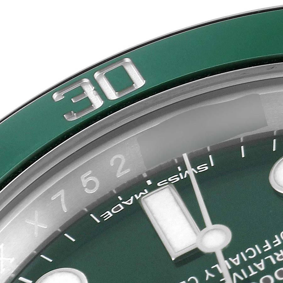 Rolex Submariner Hulk Green Dial Bezel Steel Mens Watch 116610 at 1stDibs