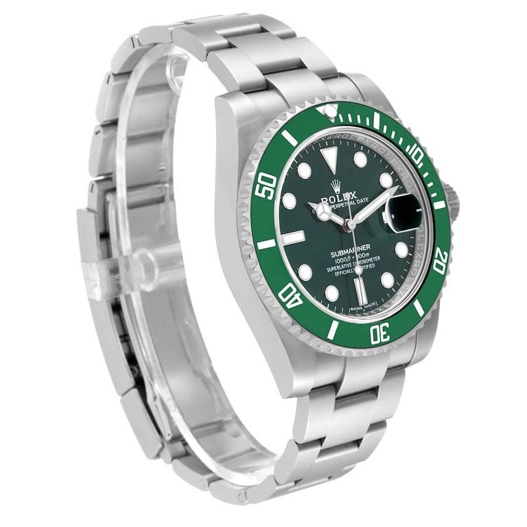 Rolex Submariner Hulk Green Dial Bezel Steel Mens Watch 116610LV Box ...