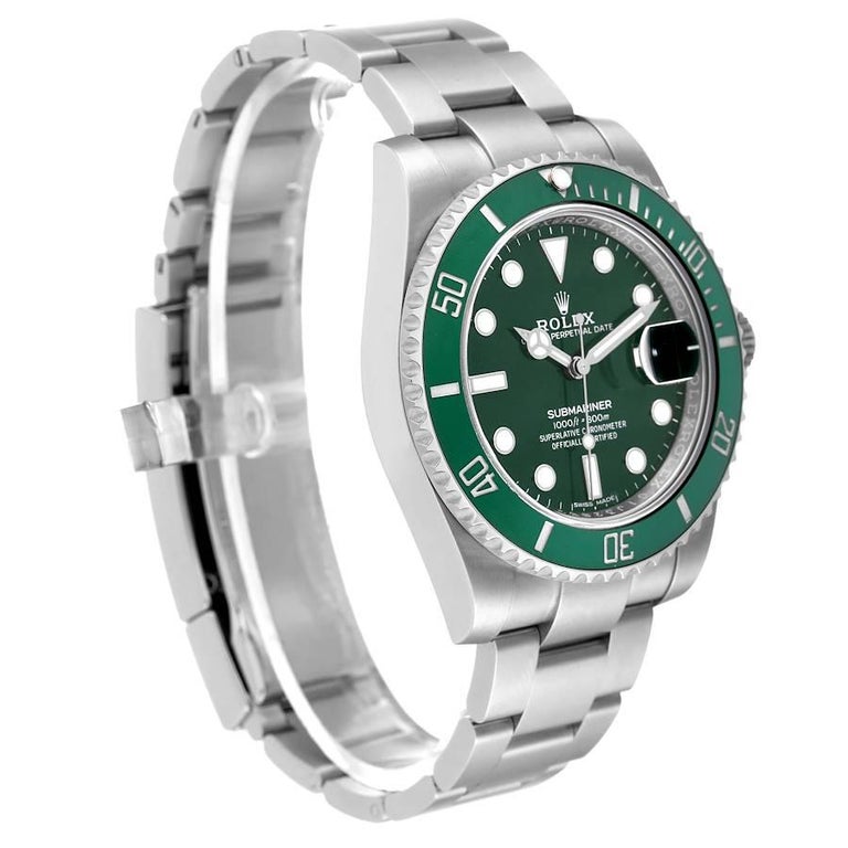 Rolex Submariner Hulk Green Dial Bezel Steel Mens Watch 116610LV Box ...