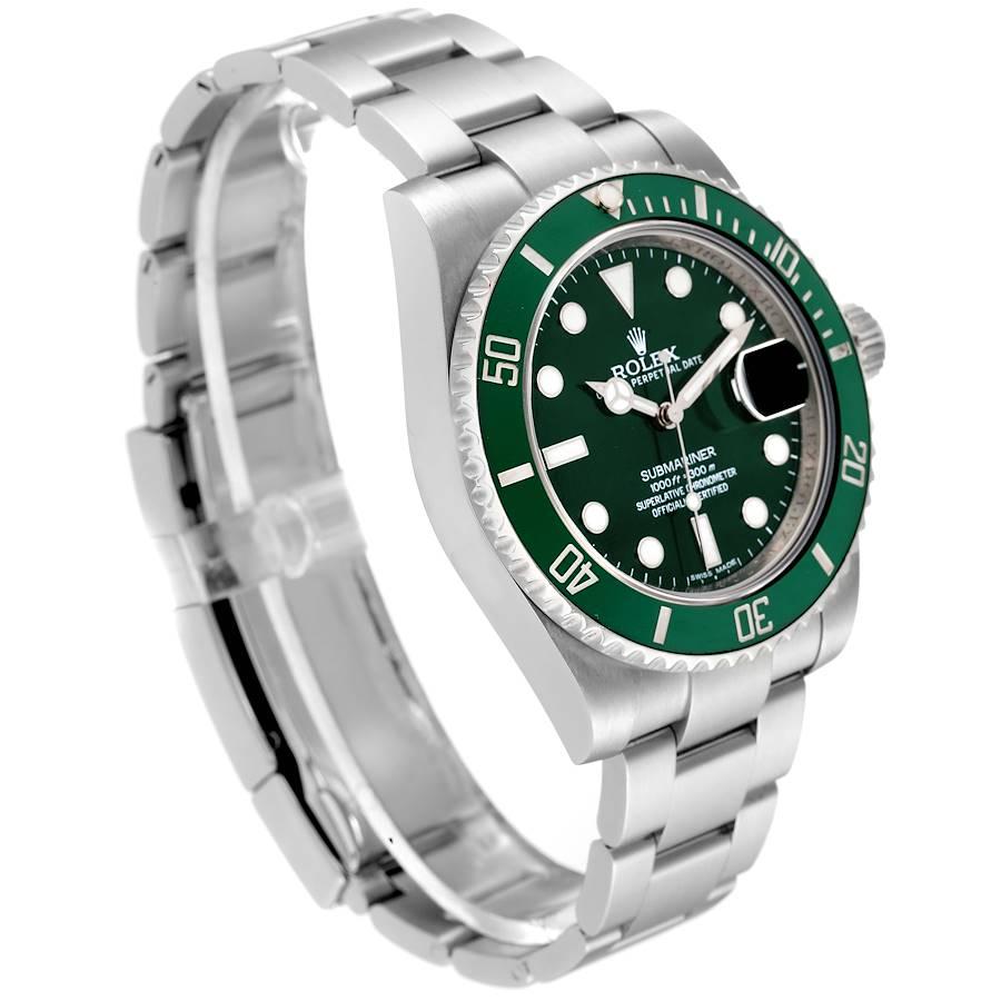 Rolex Submariner Hulk Green Dial Bezel Steel Mens Watch 116610LV Box ...