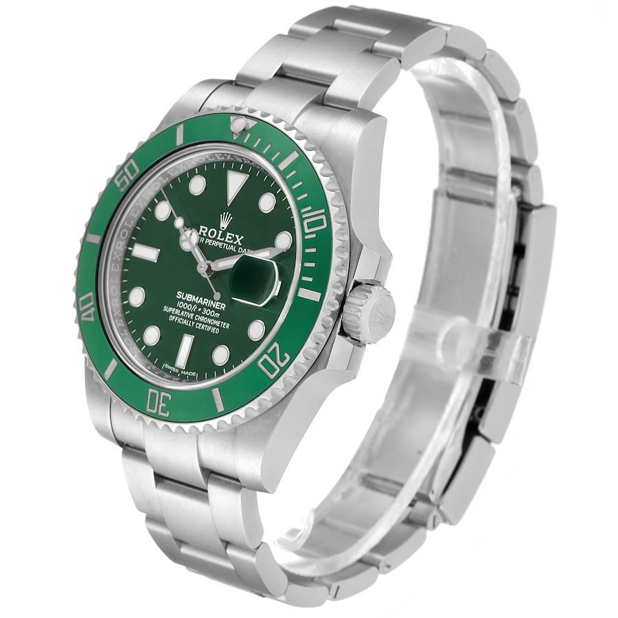 Rolex Submariner Hulk Green Dial Bezel Steel Mens Watch 116610LV Box ...