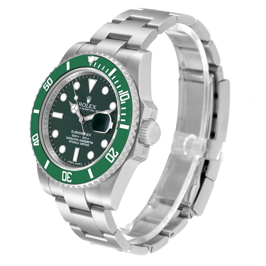 Rolex Submariner Hulk Green Dial Bezel Steel Mens Watch 116610LV Box ...