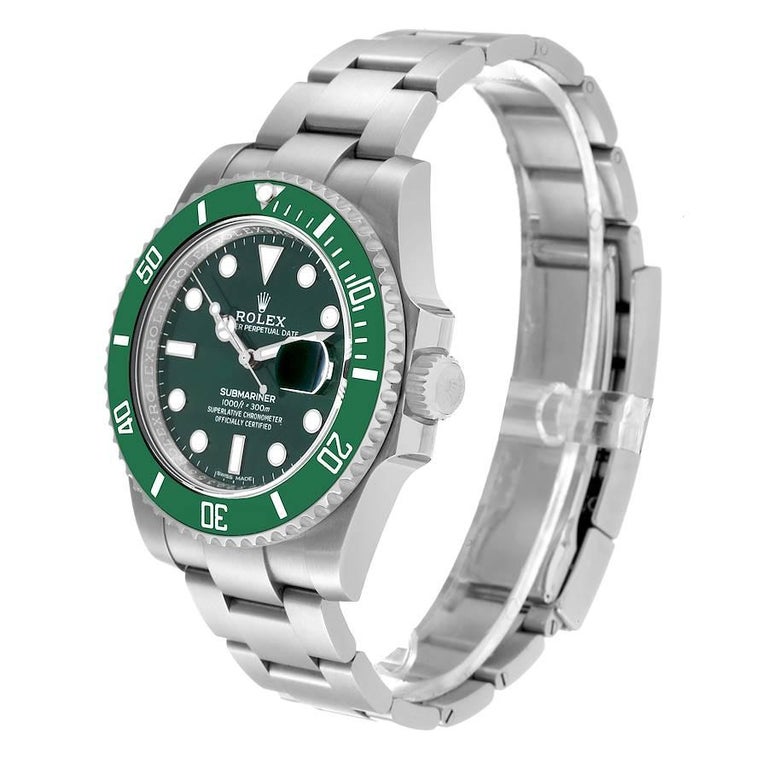 Rolex Submariner Hulk Green Dial Bezel Steel Mens Watch 116610LV Box ...
