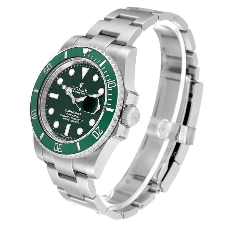 Rolex Submariner Hulk Green Dial Bezel Steel Mens Watch 116610LV Box ...