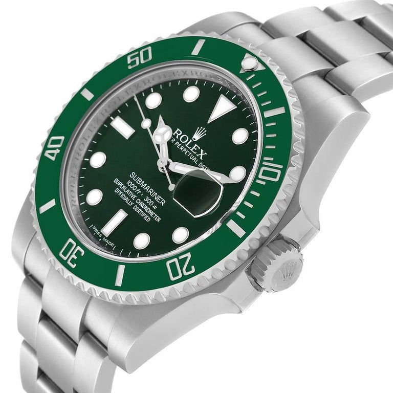 Rolex Submariner Hulk Green Dial Bezel Steel Mens Watch 116610LV Box ...