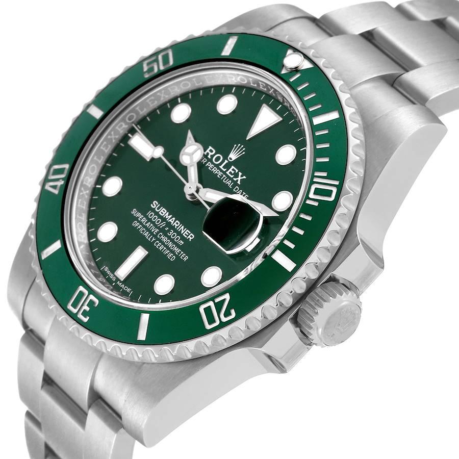 Rolex Submariner Hulk Green Dial Bezel Steel Mens Watch 116610LV Box ...