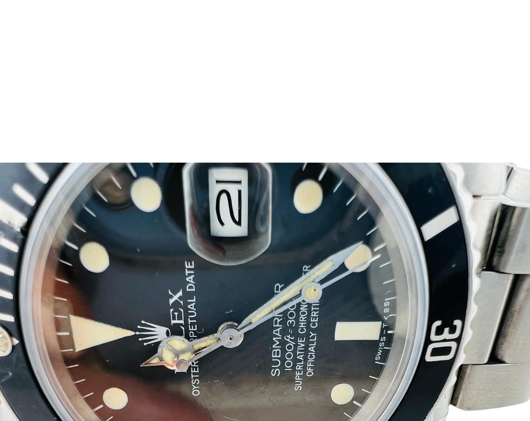 Rolex Submariner Men's Watch 16800 Black Dial Bezel at 1stDibs | rolex ...