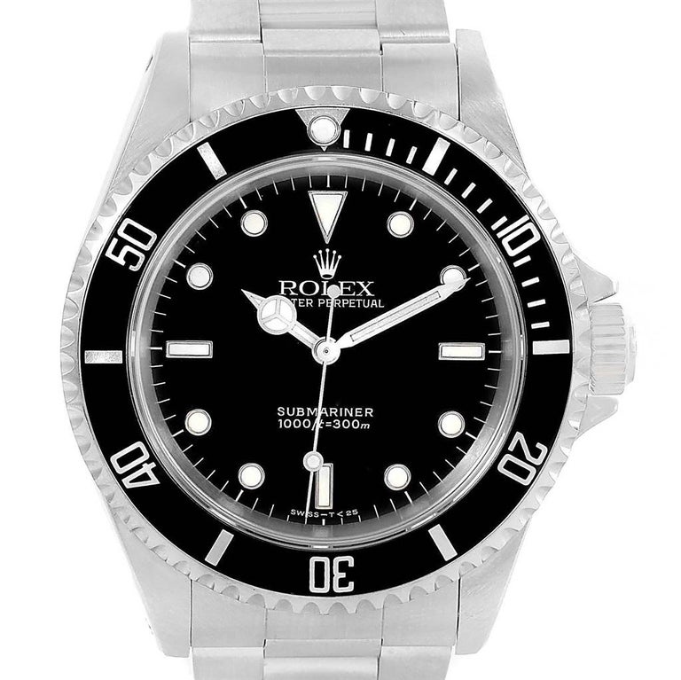 Rolex Submariner No-Date 2-Liner Automatic Men’s Watch 14060 For Sale ...