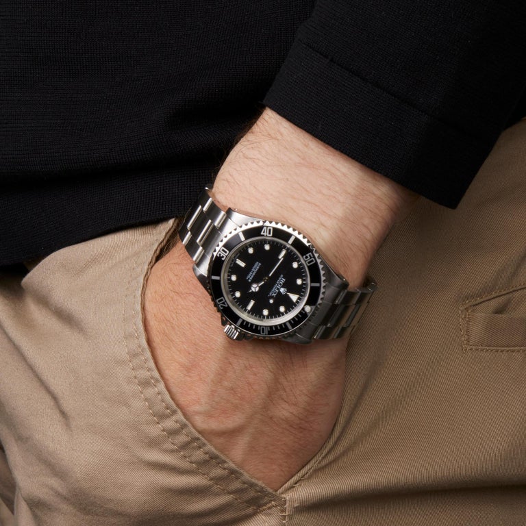 Rolex Submariner Non Date Stainless Steel 14060 Wristwatch at 1stDibs ...