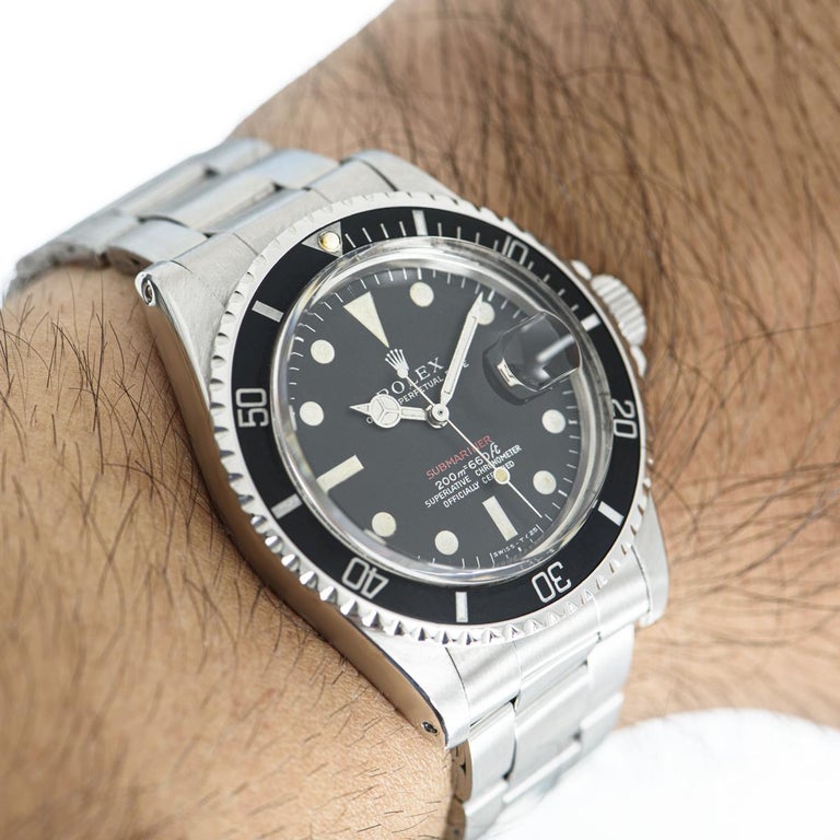 Rolex Submariner Rare Red Writing Meters First Mark I Dial 1680 For ...