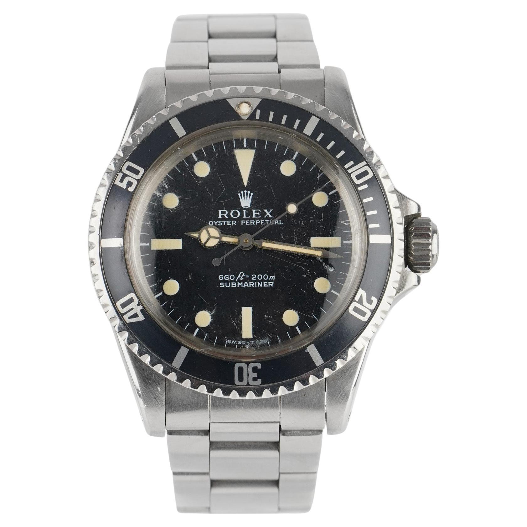 Rolex Stainless Steel Submariner Automatic Wristwatch Ref 5513 For Sale ...