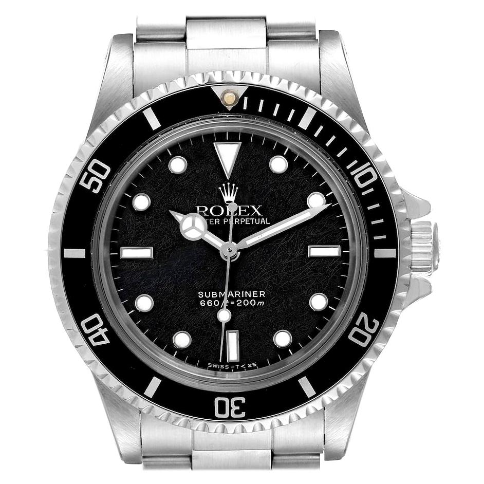 Rolex Stainless Steel Submariner Wristwatch with "Spider Web" Dial ...