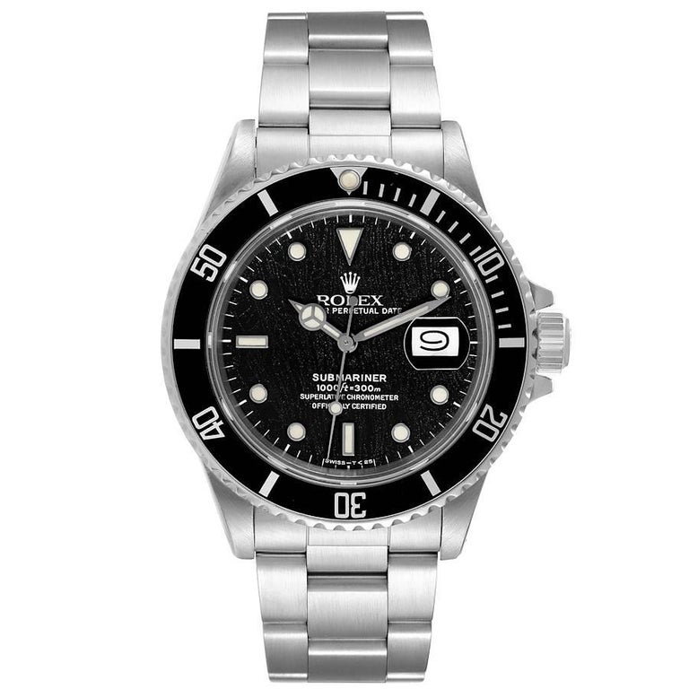 Rolex Submariner Spider Web Dial Steel Vintage Mens Watch 168000 For ...