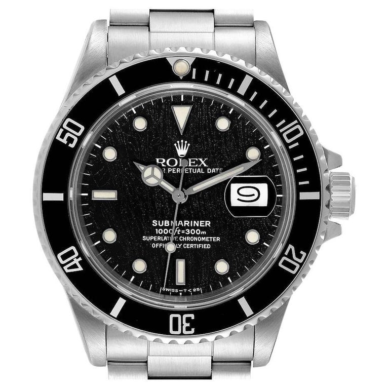 Rolex Submariner Spider Web Dial Steel Vintage Mens Watch 168000 For ...