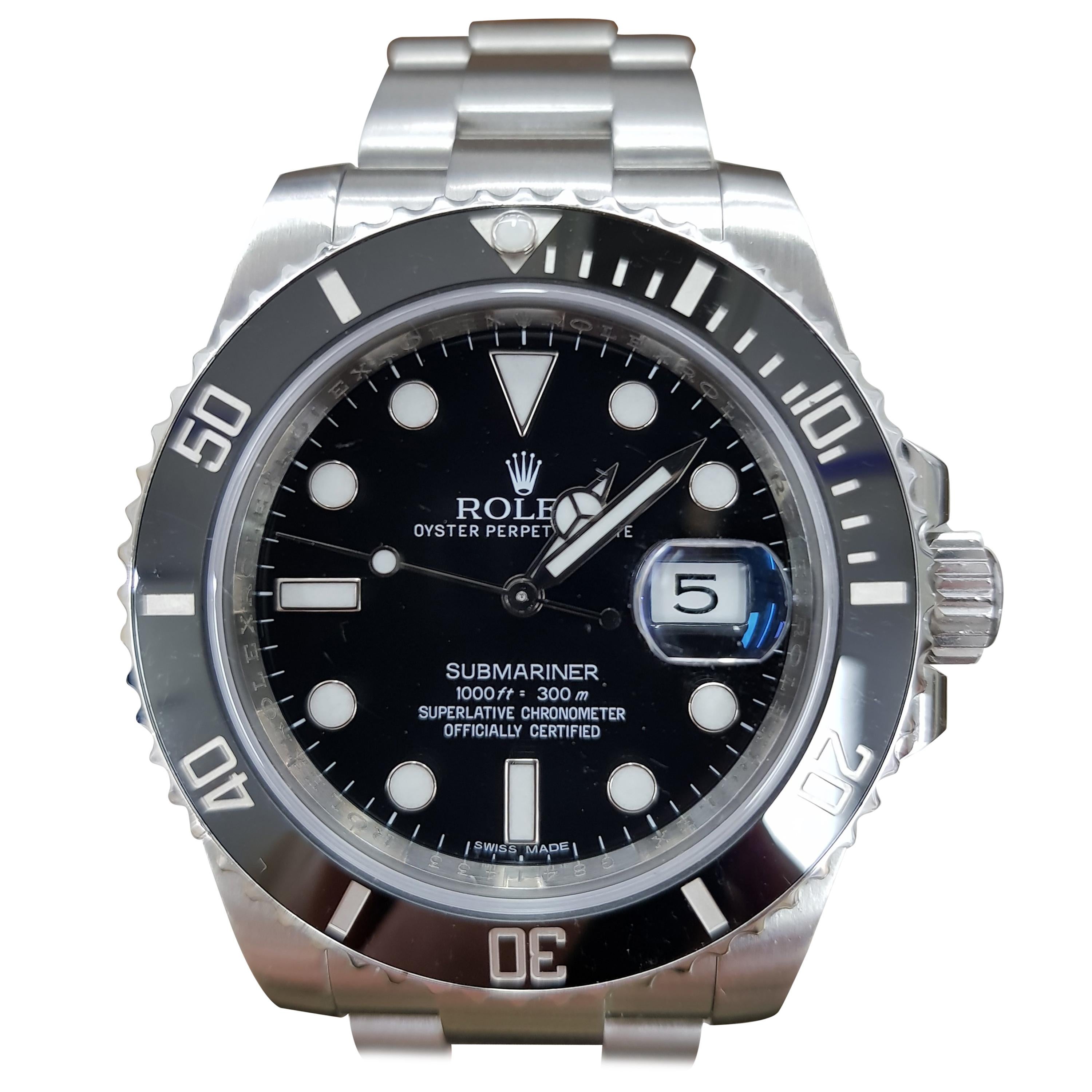Rolex Submariner, Stainless Steel, Model Number, 116610LN, Registered ...