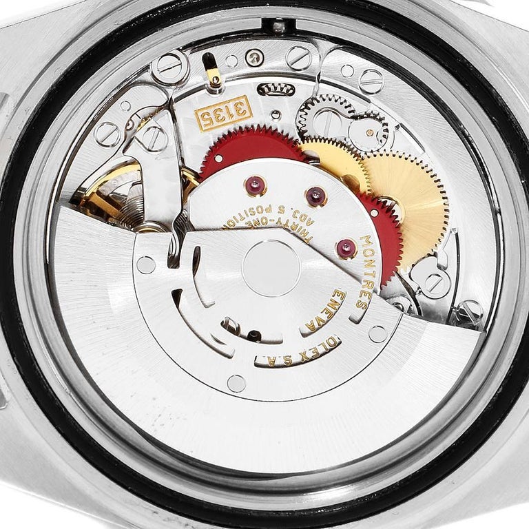 Rolex Submariner Steel Gold Diamond Sapphire Serti Dial Men's Watch ...