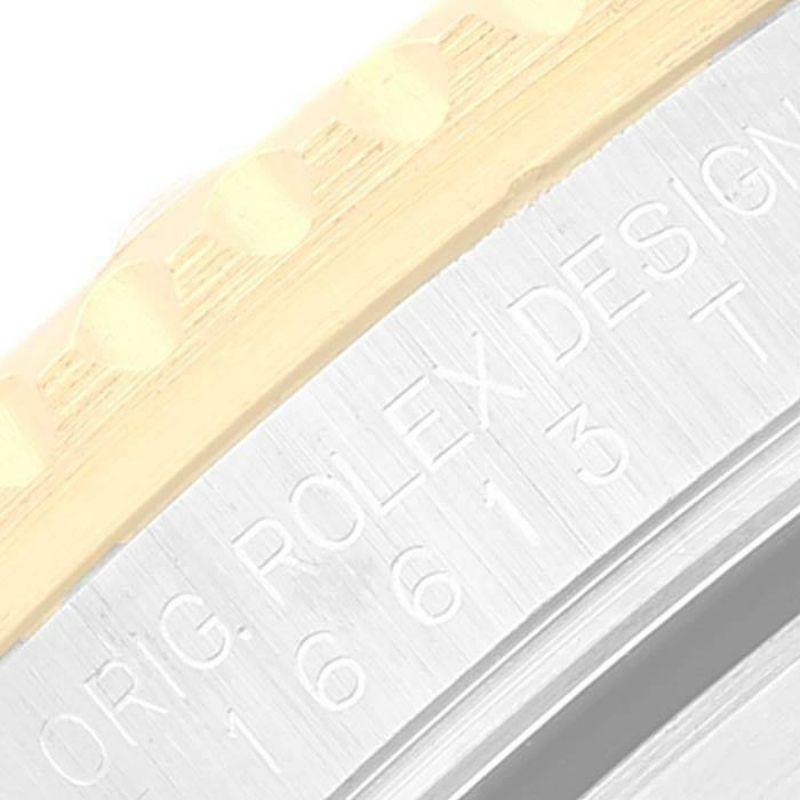 Rolex Submariner Steel Yellow Gold Black Dial Mens Watch 16613 Box ...