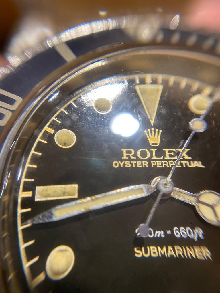 Rolex Submariner Tropical Brown Glossy Gilt Dial 5512 Steel Automatic ...