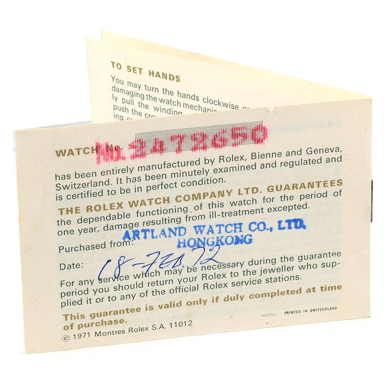 Rolex Submariner Vintage Steel Automatic Men's Watch 5513 Box Papers ...