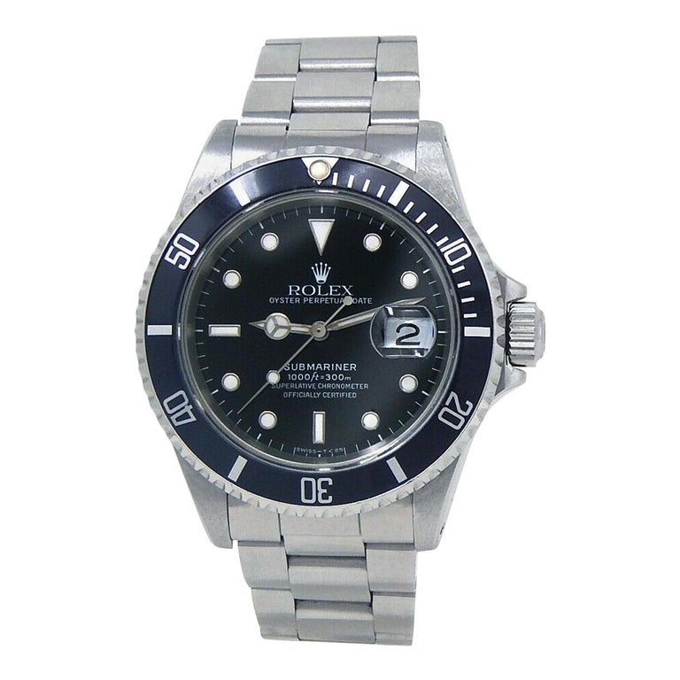 Rolex Submariner 'X Serial' Stainless Steel Men's Watch Automatic 16610 ...