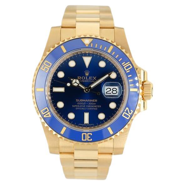 Rolex Submariner White Gold Blue Ceramic Watch 116619 at 1stDibs